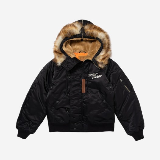 빅터 빅터 바시티 자켓 블랙 | Victor Victor | KREAM