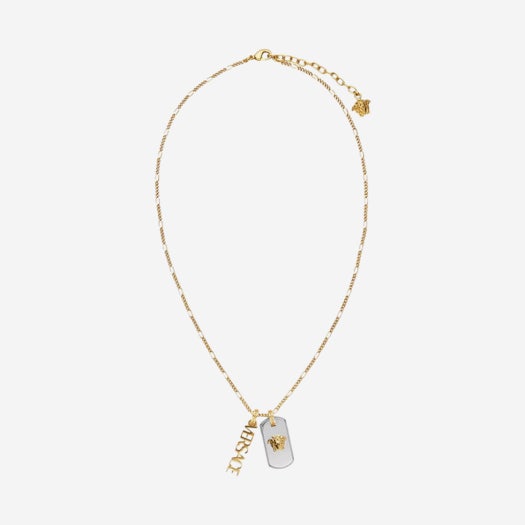 베르사체 에나멜 메두사 네클리스 블랙 골드 Versace Kream