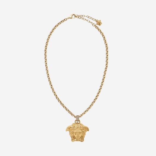 베르사체 에나멜 메두사 네클리스 블랙 골드 Versace Kream