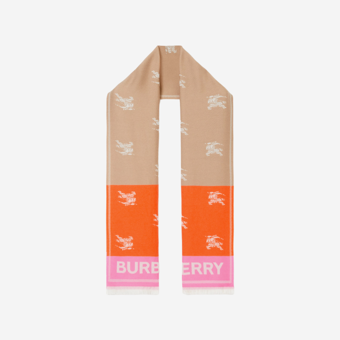 버버리 EKD 울 자카드 스카프 아카이브 베이지 | Burberry | KREAM