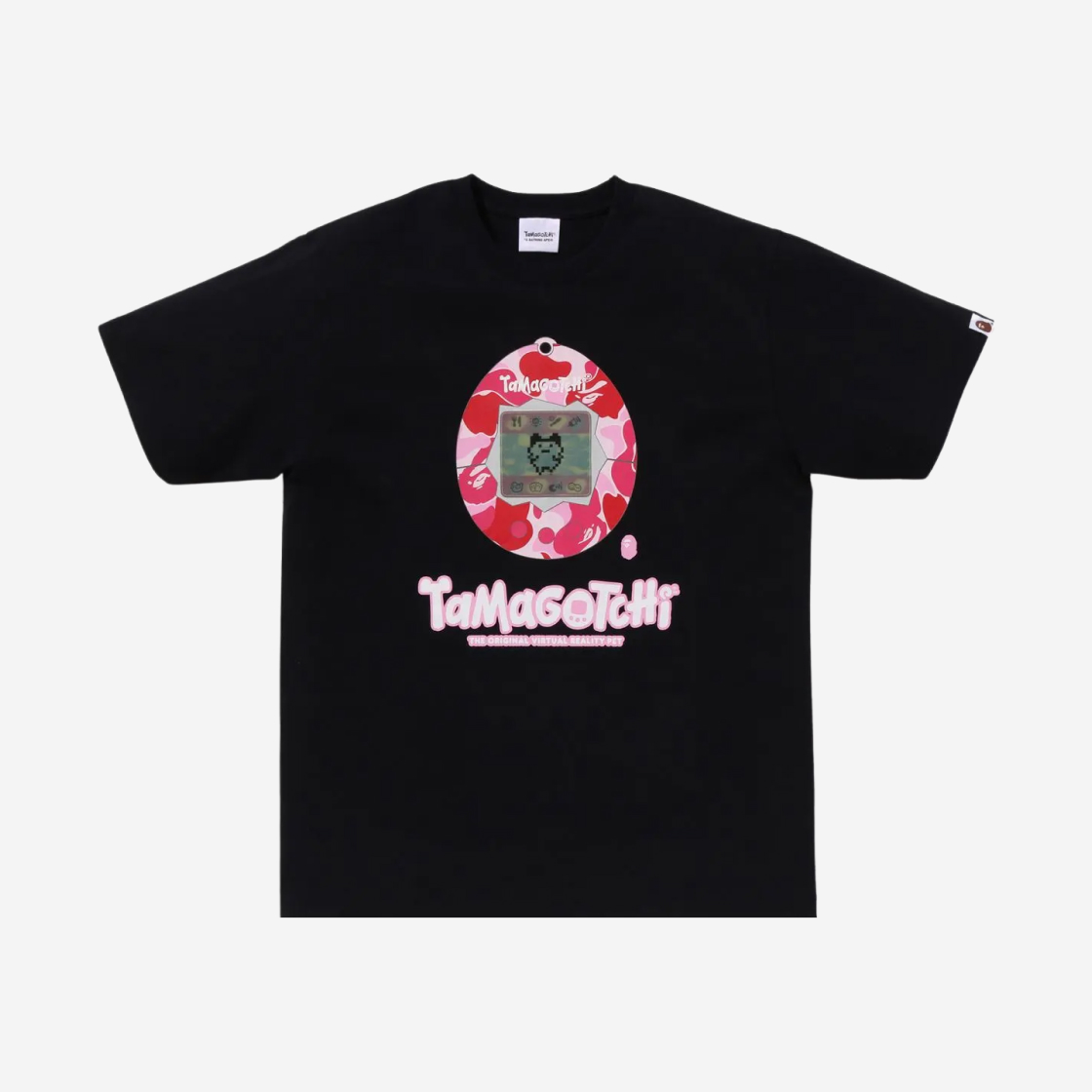 베이프 x 다마고치 티셔츠 #2 블랙 핑크 | BAPE | KREAM