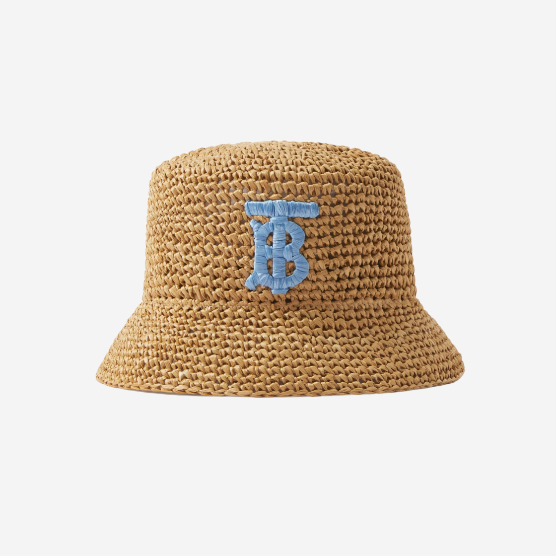 버버리 모노그램 모티프 라피아 이펙트 버킷햇 블루 베이지 | Burberry | KREAM