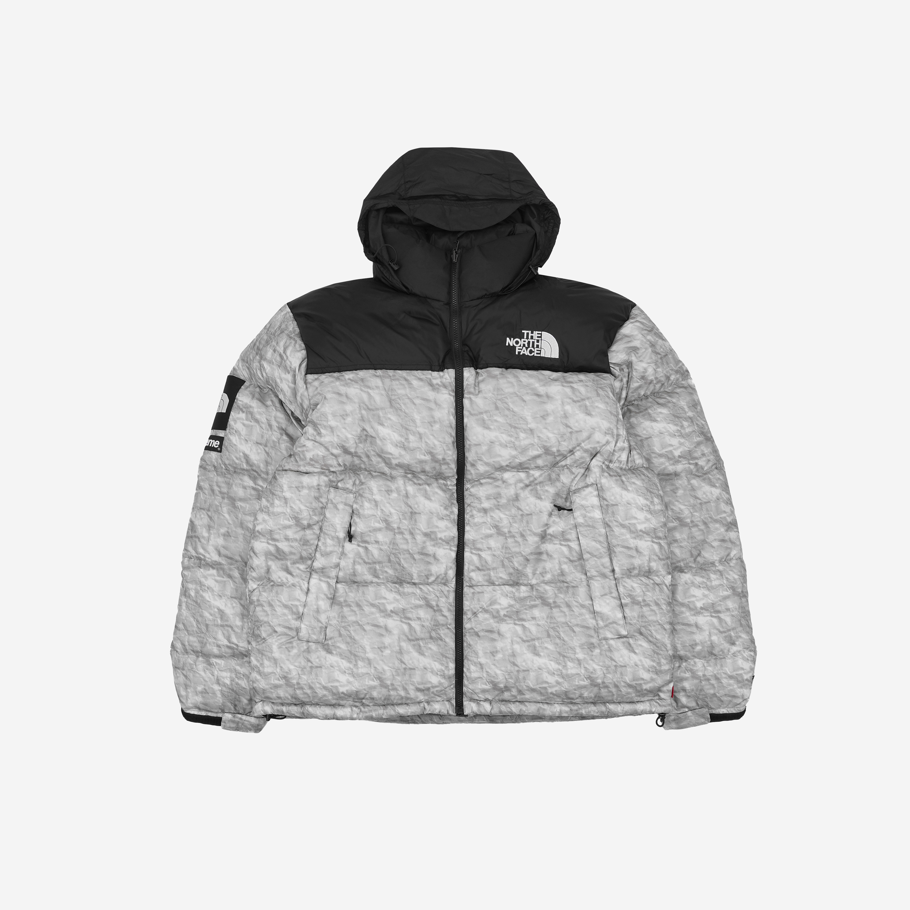 슈프림 x 노스페이스 페이퍼 프린트 눕시 자켓 - 19FW | KREAM