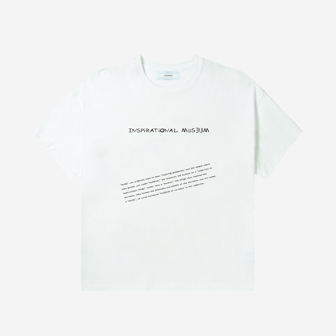 웨이비니스 도슨트 인 뮤지엄 티셔츠 화이트 | Waviness | KREAM