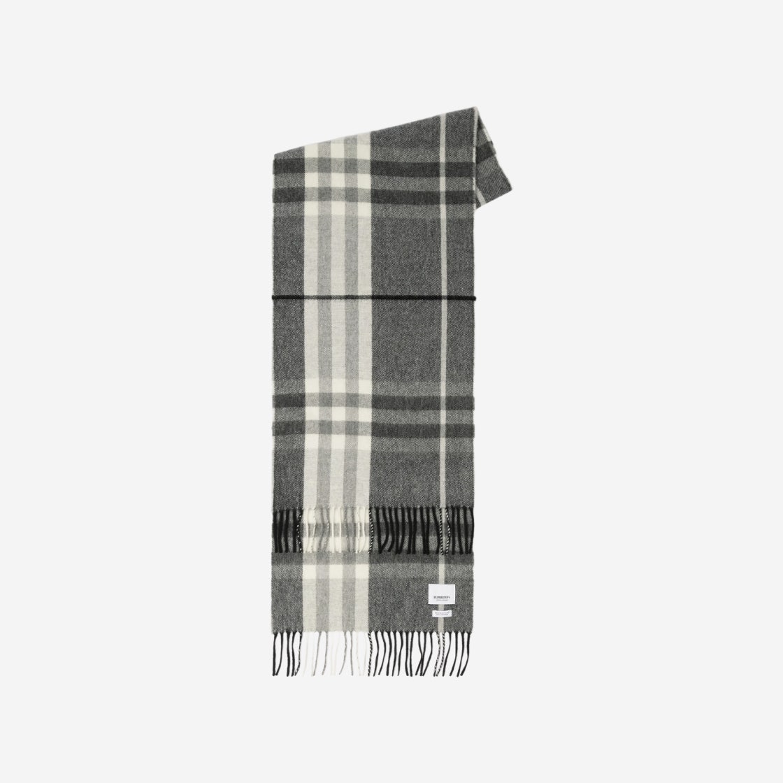 버버리 체크 캐시미어 스카프 세일 그레이 Burberry Kream