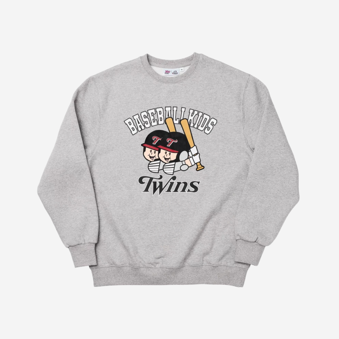 빠더너스 x LG 트윈스 베이스볼키즈 스웨트셔츠 그레이 | BDNS-LG TWINS | KREAM