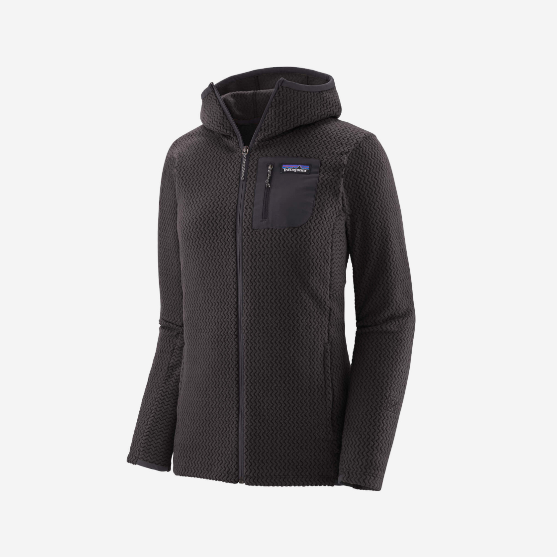 W 파타고니아 R1 에어 풀 집 후디 블랙 Patagonia Kream