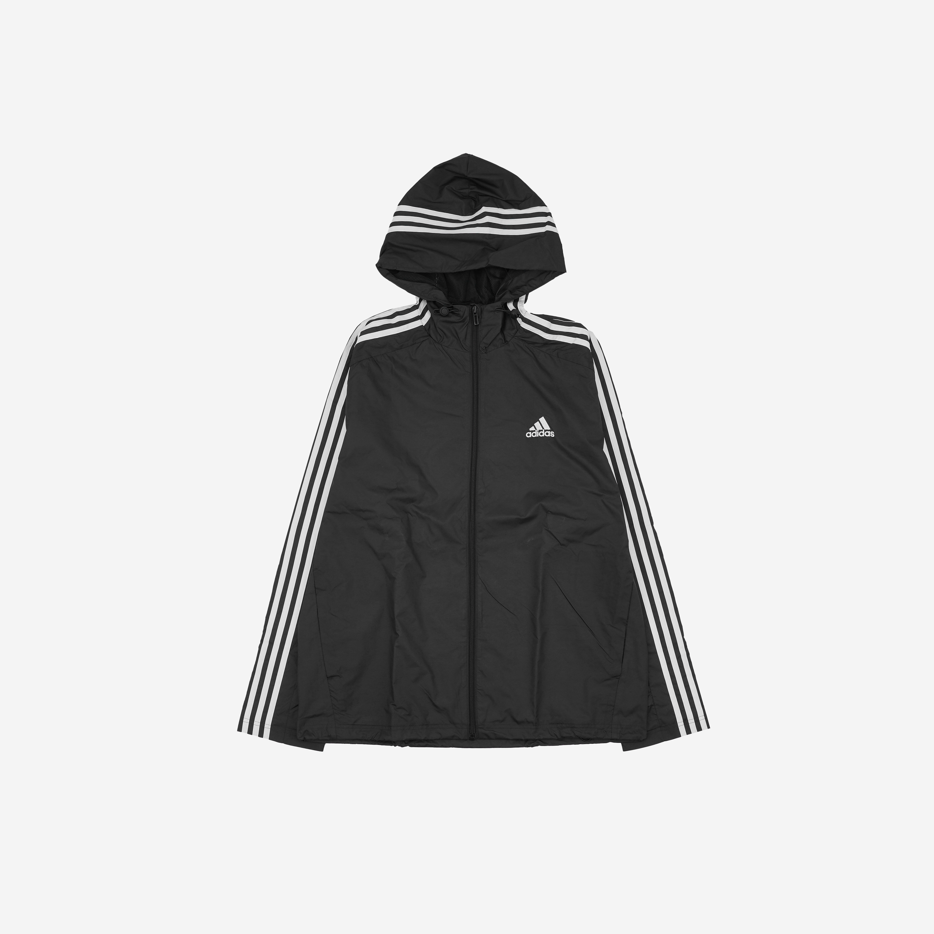 아디다스 에센셜 3S 우븐 윈드브레이커 자켓 블랙 - KR 사이즈 | KREAM