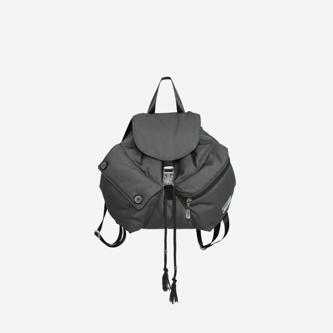 텐스 댄스 버튼 미니 백팩 차콜 | Tense Dance | KREAM