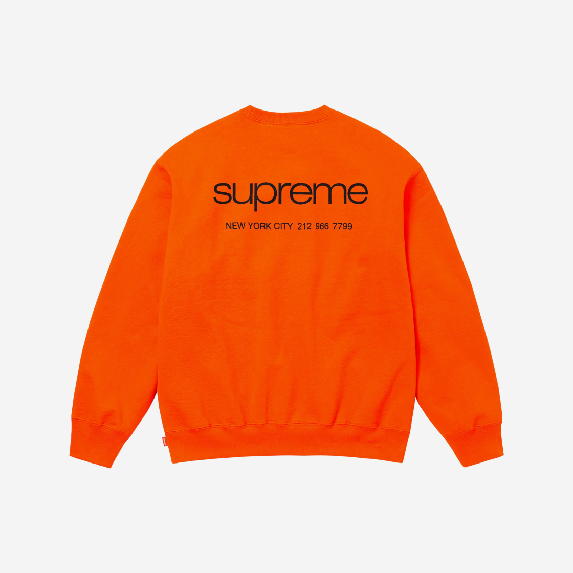 슈프림 NYC 크루넥 다크 오렌지 - 23FW | Supreme | KREAM