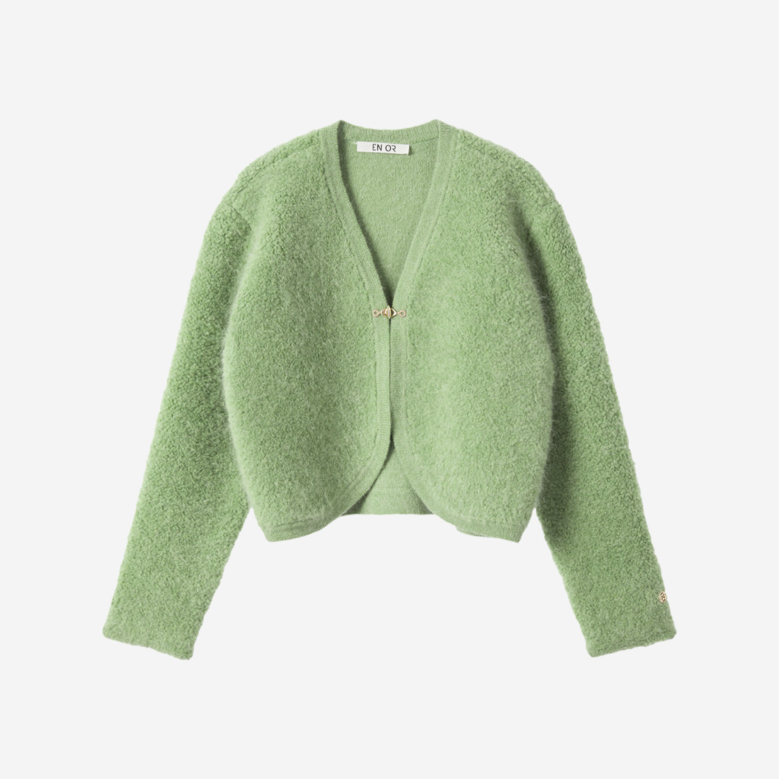 엔오르 우먼 모헤어 후크 가디건 그린 | ENOR | KREAM