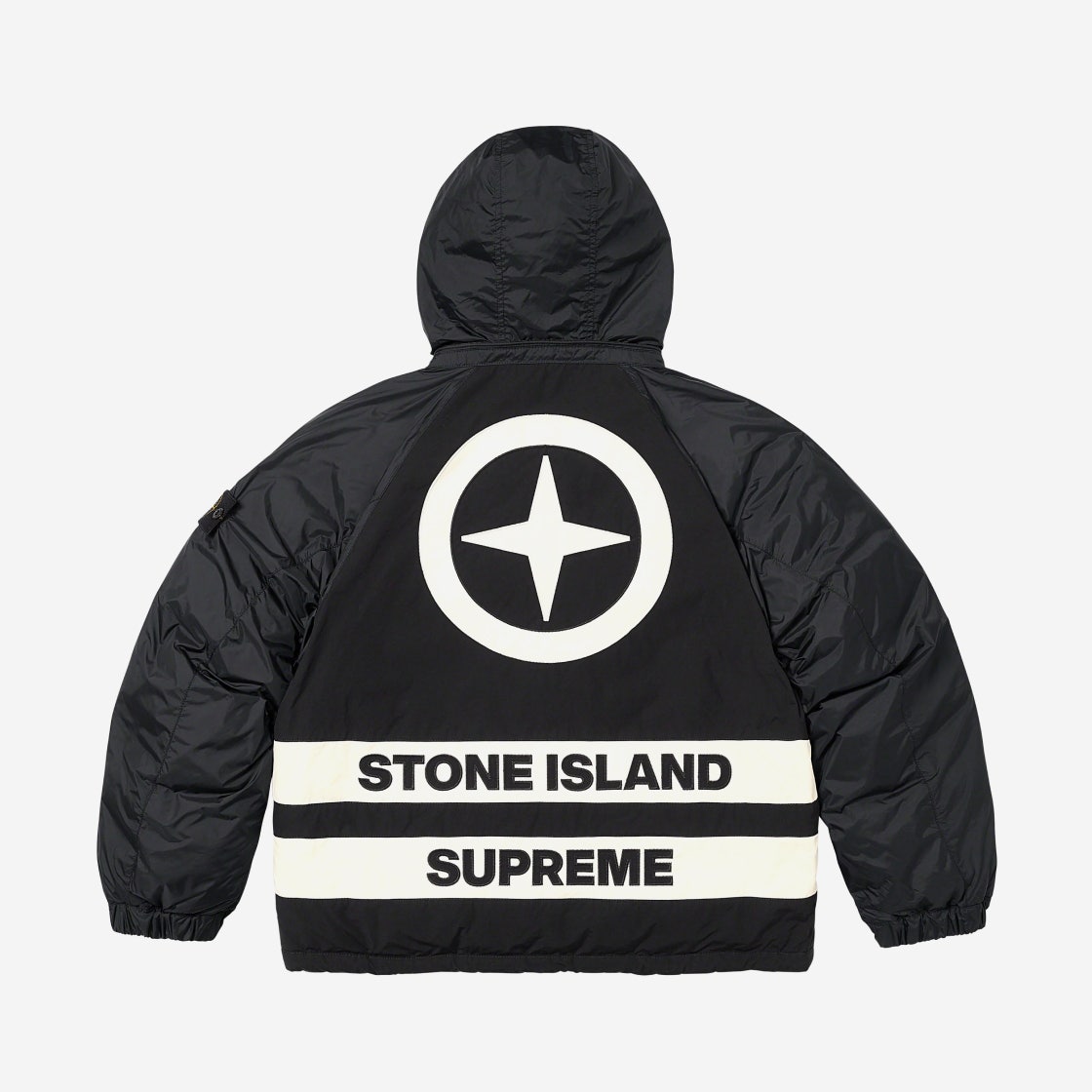 슈프림 x 스톤 아일랜드 리버시블 다운 퍼퍼 자켓 블랙 - 23FW | Supreme | KREAM