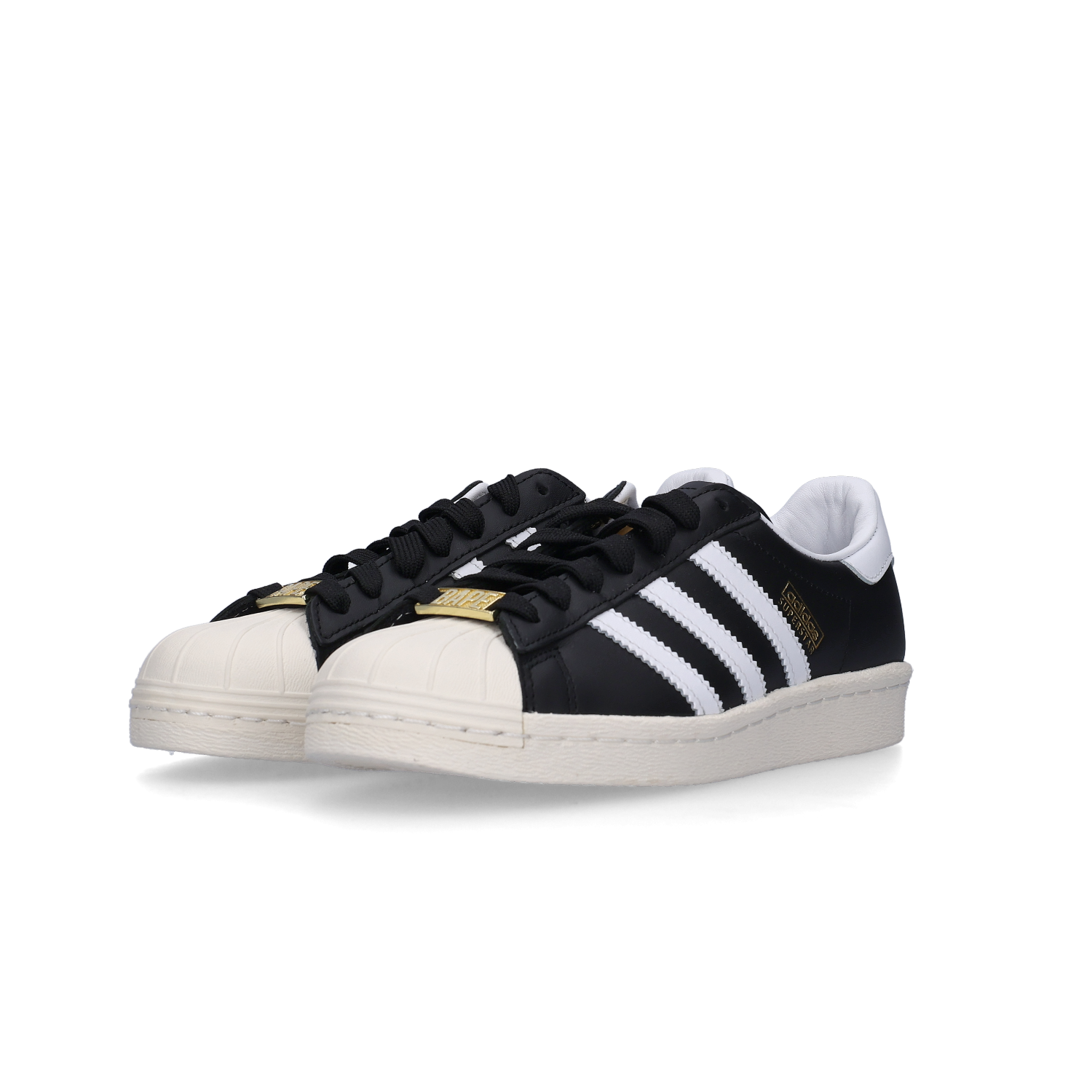 아디다스 x 베이프 슈퍼스타 80s 코어 블랙 오프 화이트 | KREAM