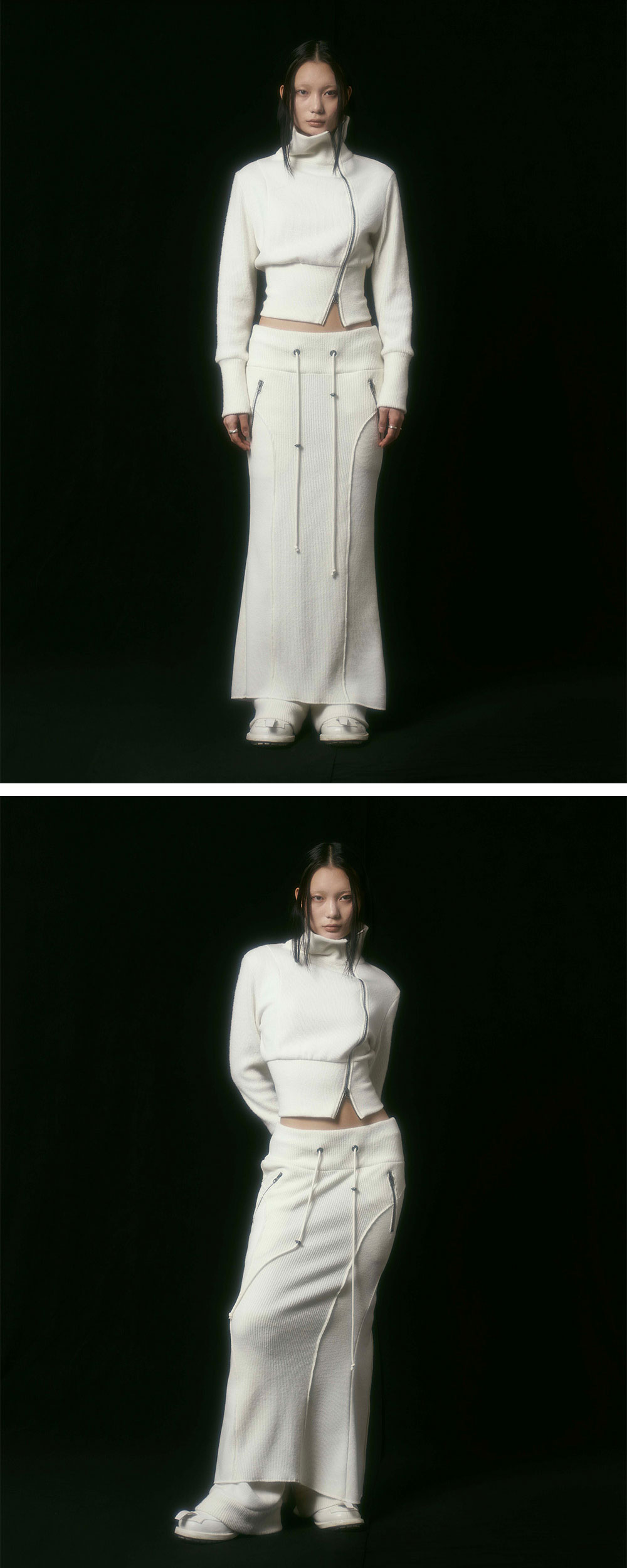 본네 우먼 울 스커트 아이보리 | Bonnae | KREAM