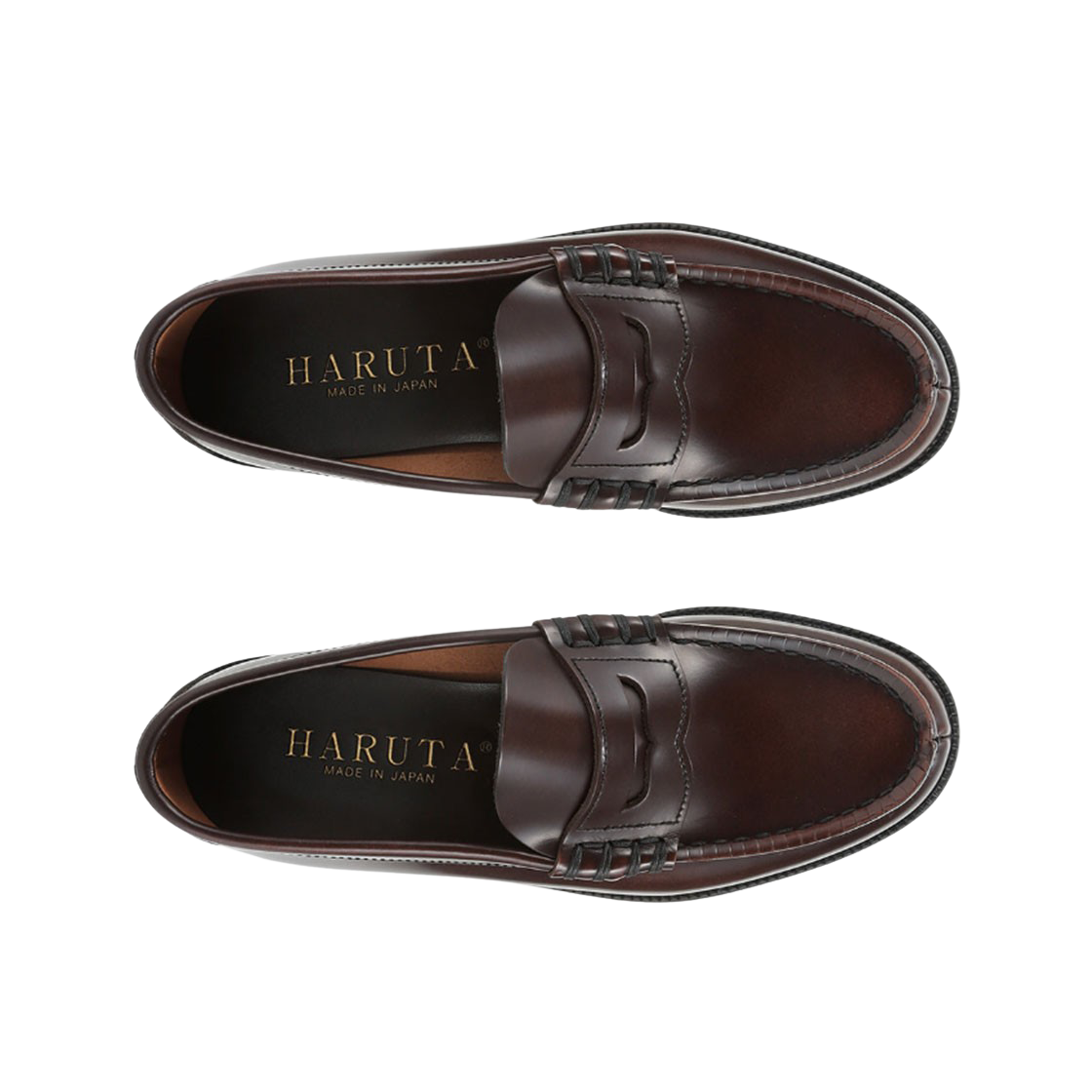 하루타 레더 페니 로퍼 다크 브라운 | HARUTA | KREAM
