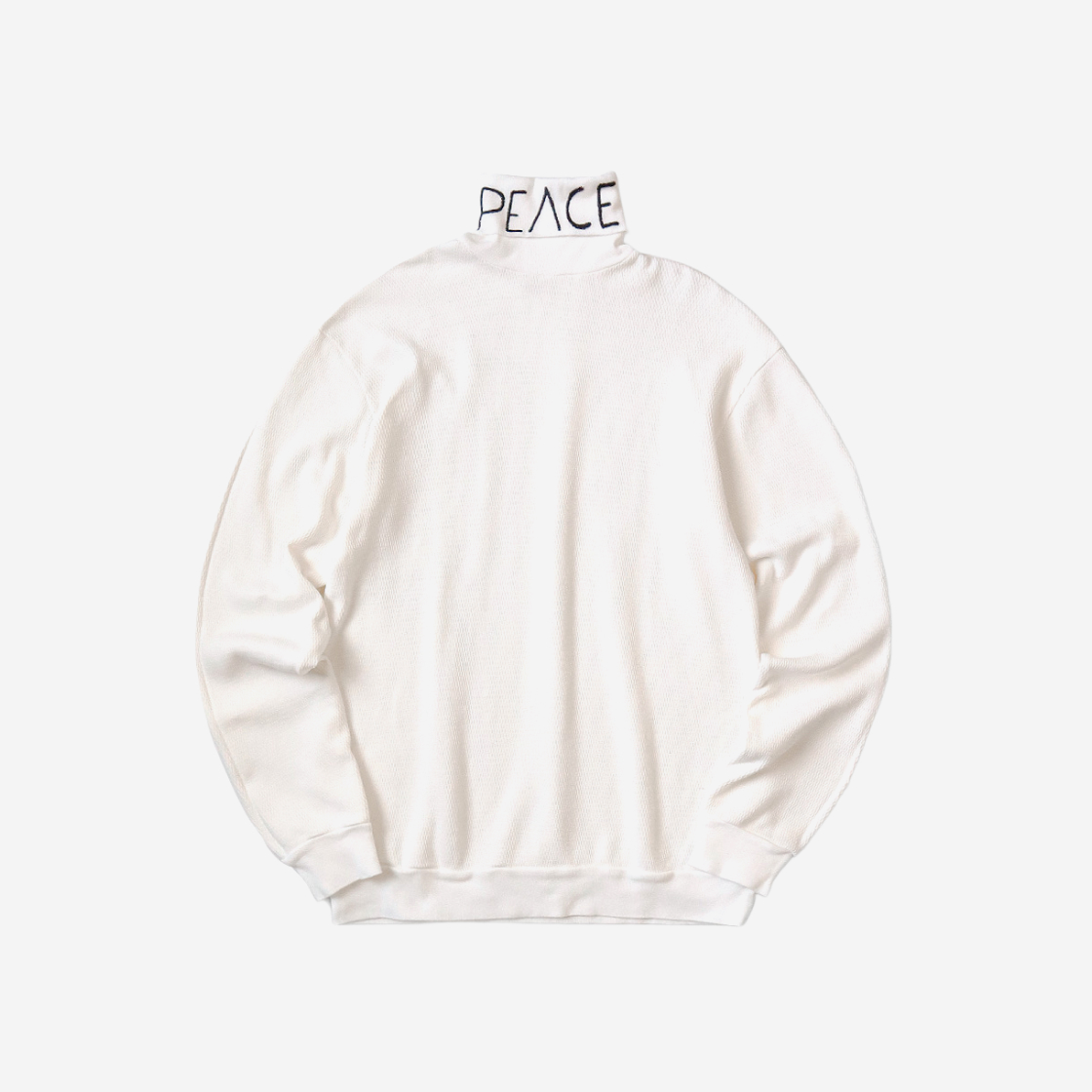 캐피탈 와플 저지 하이넥 롱 티셔츠 화이트 | Kapital | KREAM