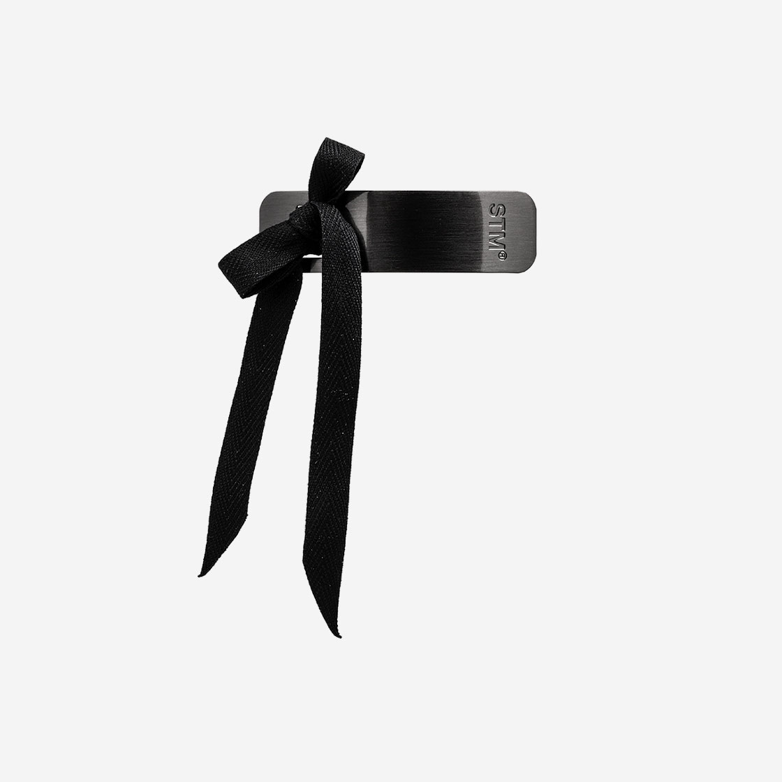 센티멍 넘버 441 리본 매듭 엑스스몰 헤어핀 블랙 | SENTIMENTS | KREAM