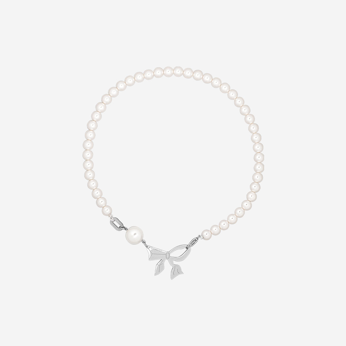 센티멍 넘버 437 피어 리본 네크리스 실버 | SENTIMENTS | KREAM