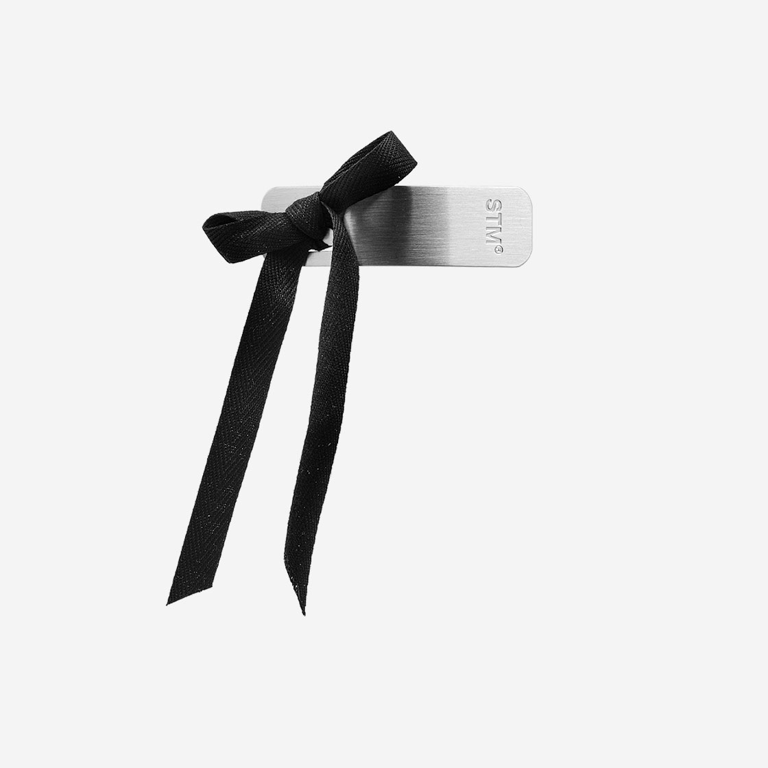 센티멍 넘버 441 리본 매듭 엑스스몰 헤어핀 실버 | SENTIMENTS | KREAM