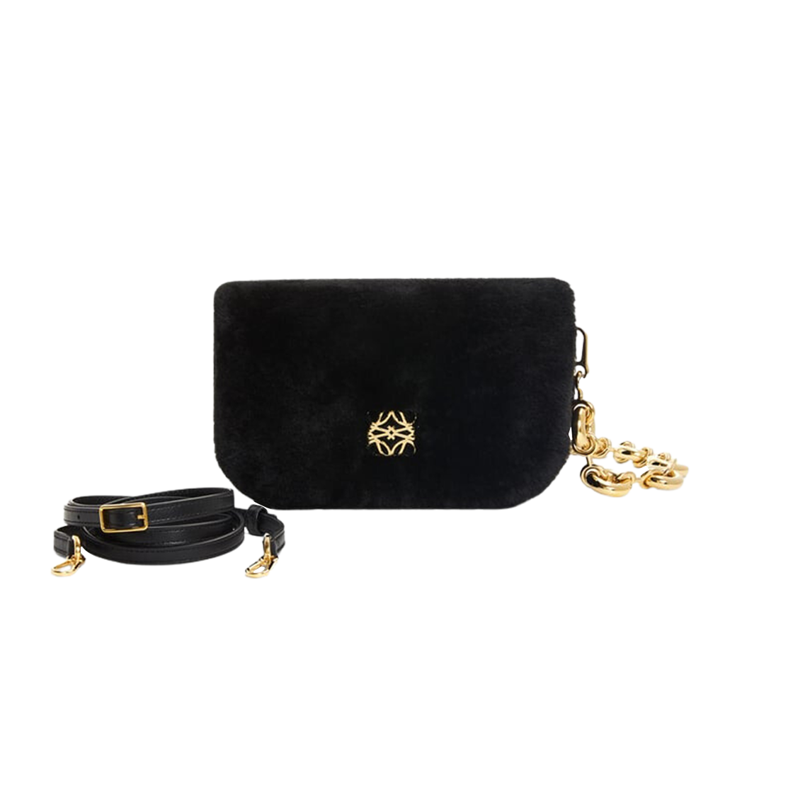 로에베 미니 퍼퍼 고야 인 셔링 블랙 | Loewe | KREAM