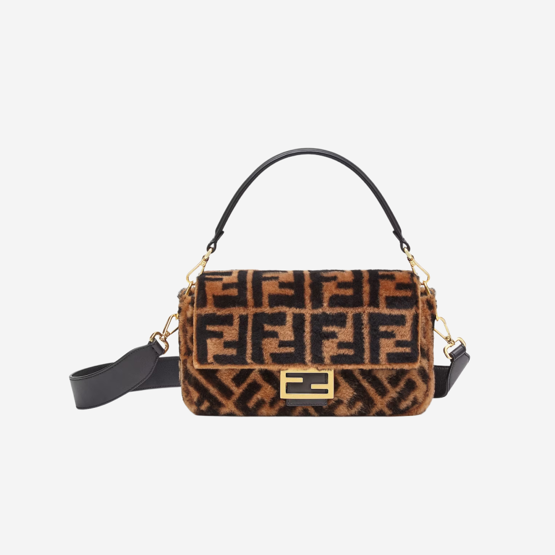 펜디 쉽스킨 미디움 바게트백 브라운 | Fendi | KREAM