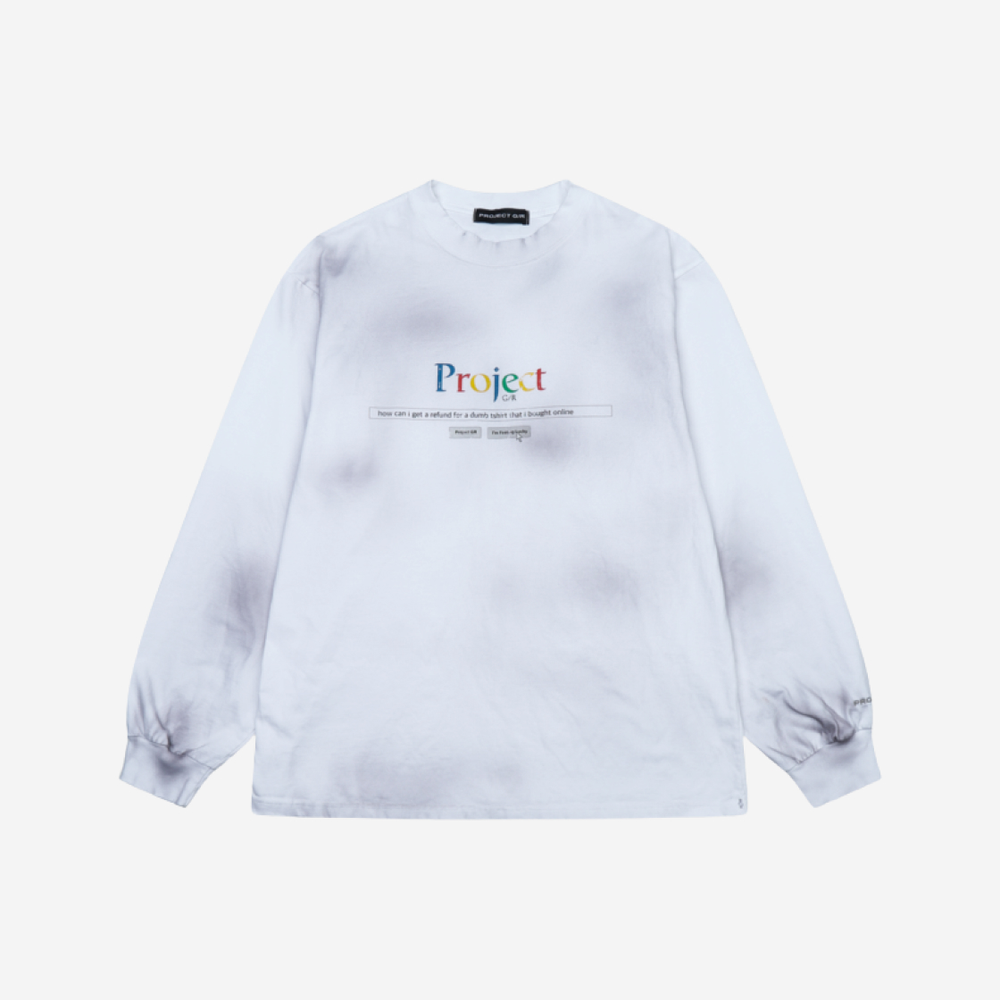 프로젝트 G/R 서치 엔진 롱슬리브 화이트 | PROJECT G/R | KREAM