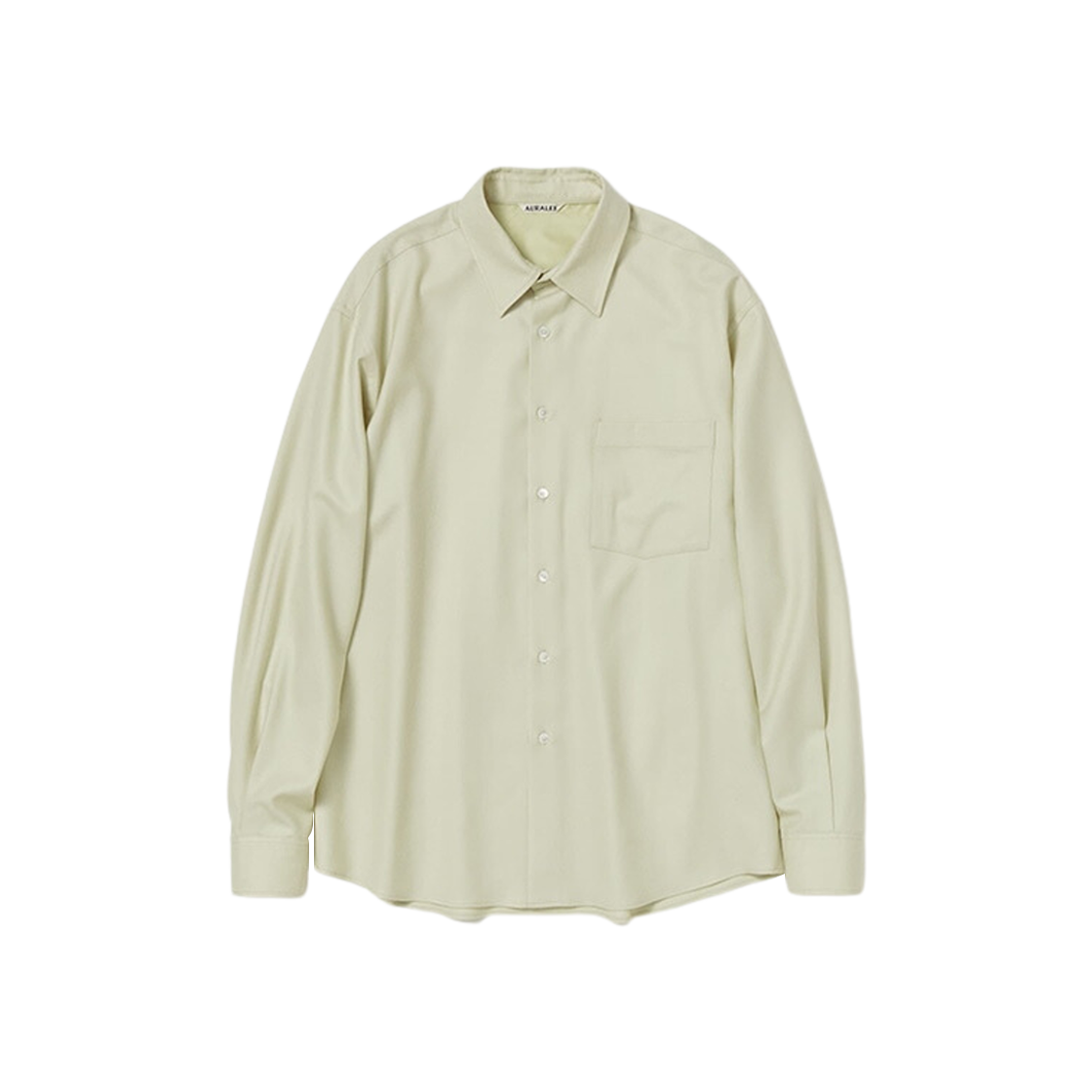 오라리 슈퍼 라이트 울 셔츠 라이트 카키 | Auralee | KREAM