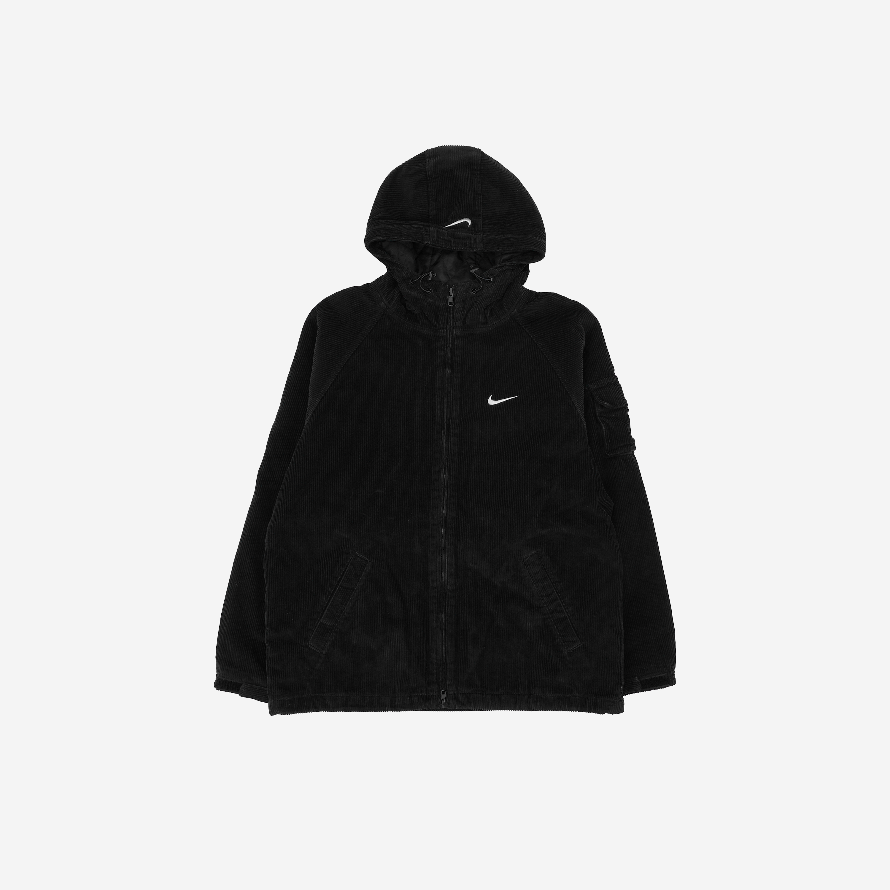 슈프림 x 나이키 아크 코듀로이 후드 자켓 블랙 - 22SS | KREAM