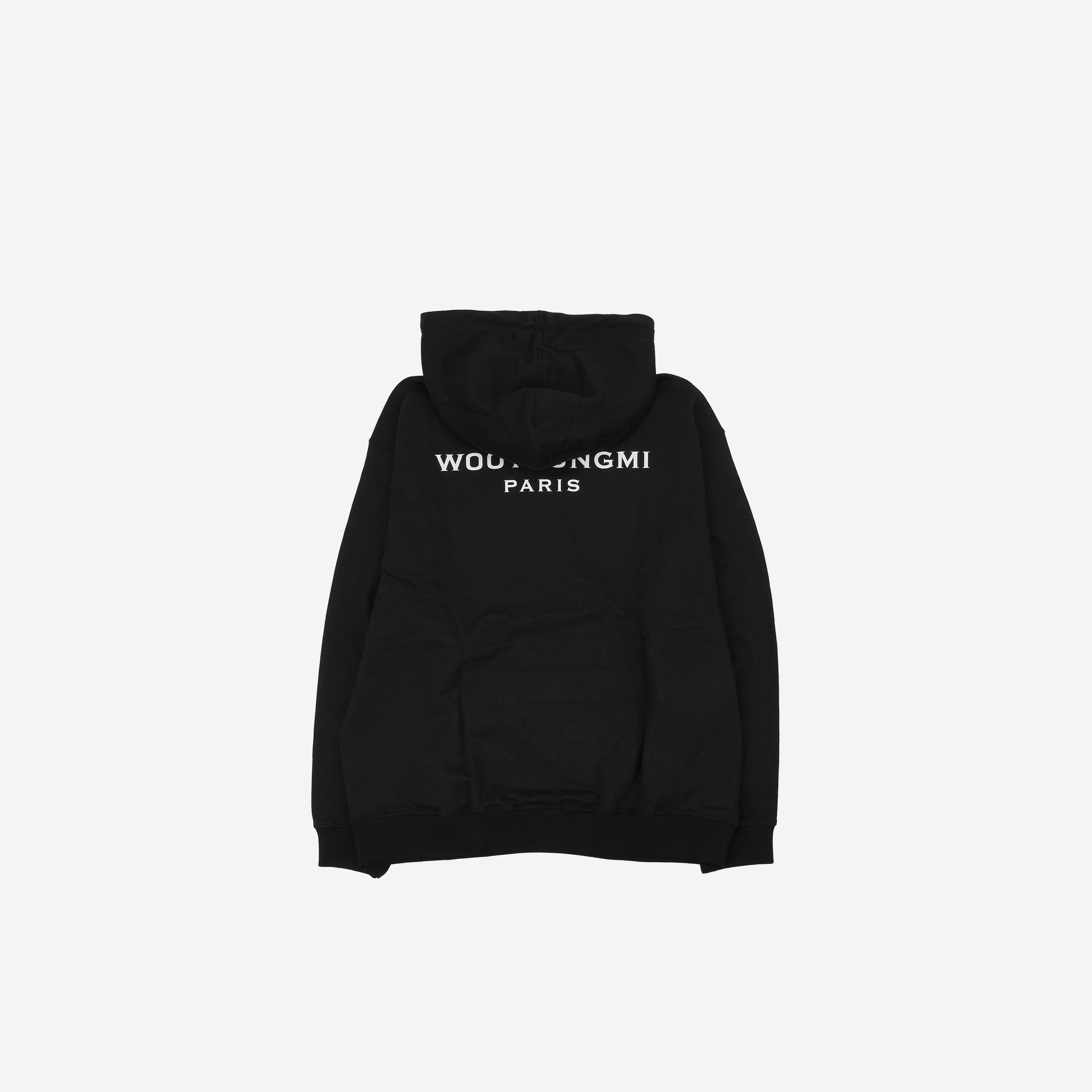 우영미 백 로고 후드 블랙 - 23FW | KREAM