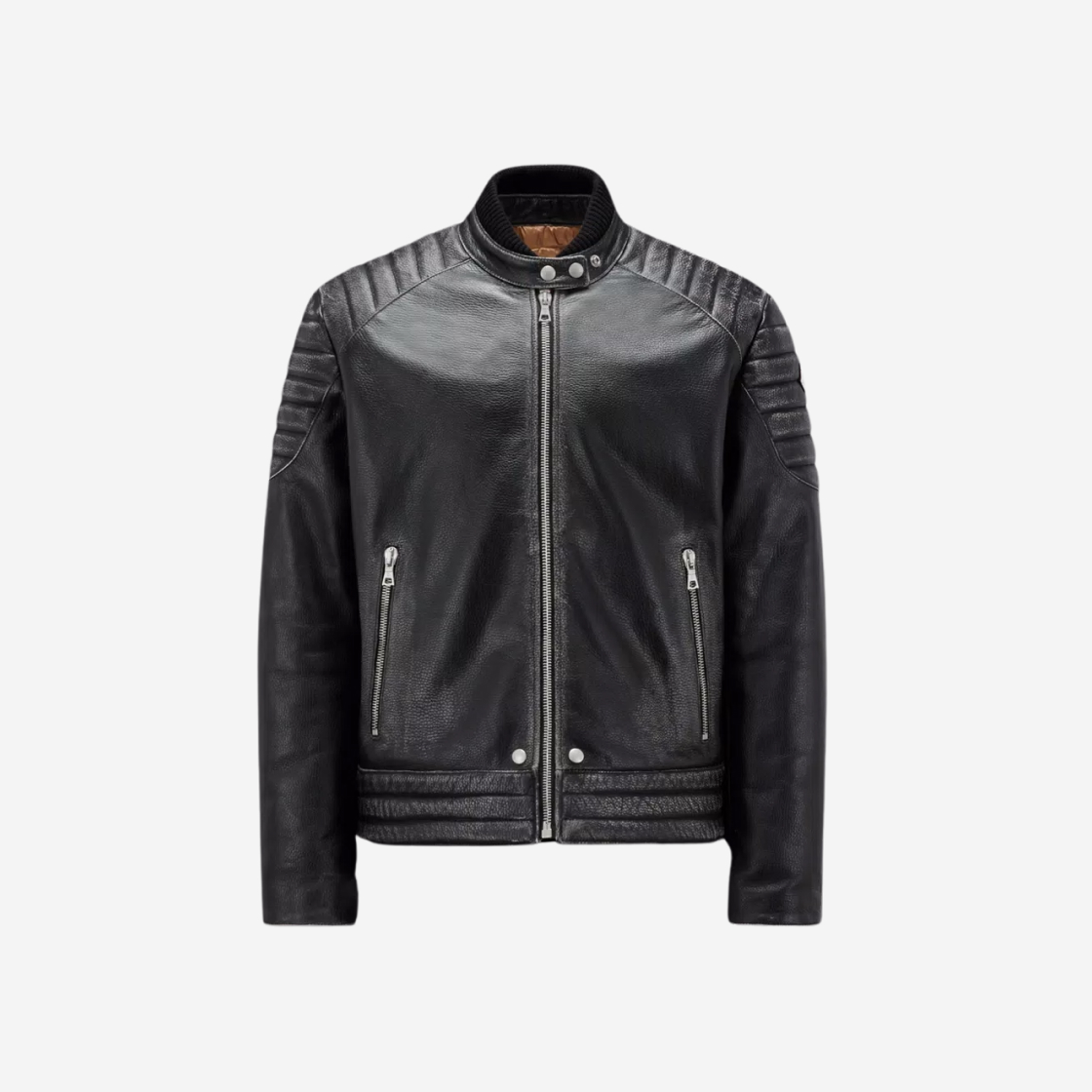 몽클레르 x 팜 엔젤스 비섹 레더 다운 자켓 블랙 - 23FW | Moncler | KREAM