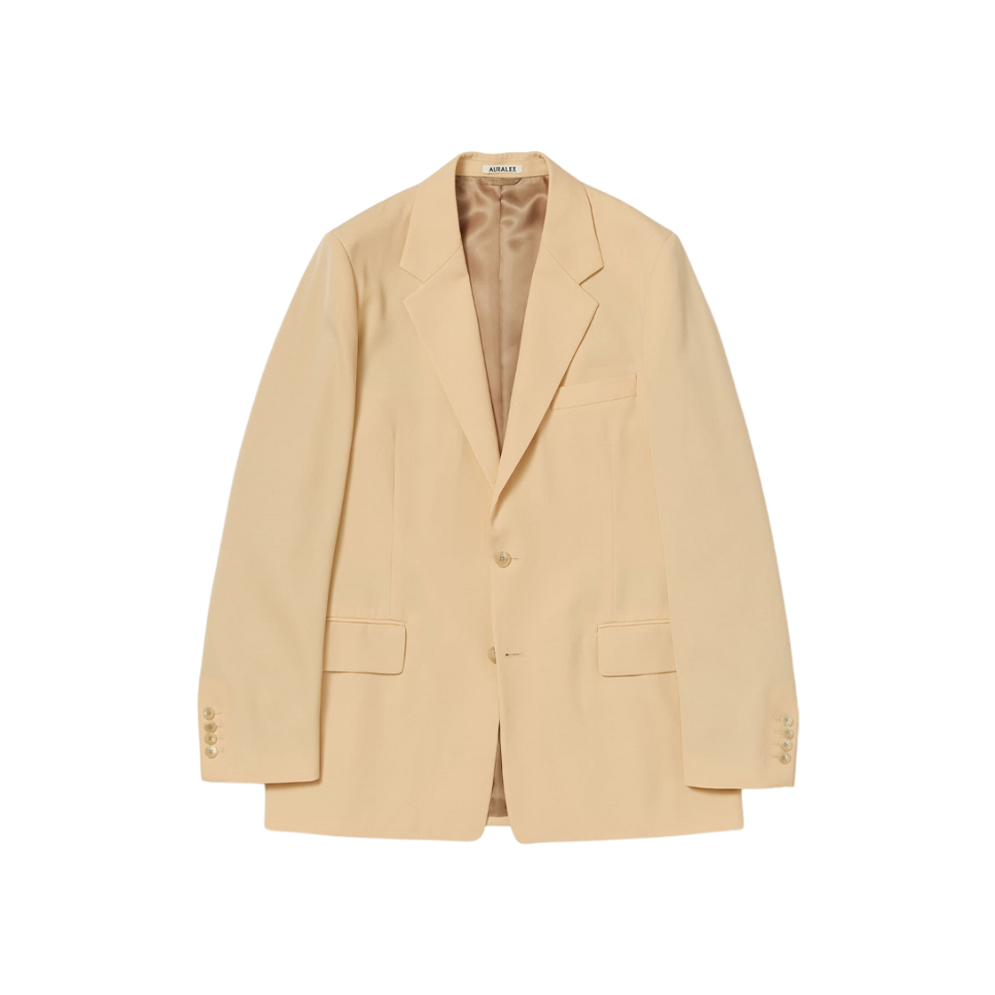 오라리 라이트 울 맥스 개버딘 자켓 피치 오렌지 | Auralee | KREAM