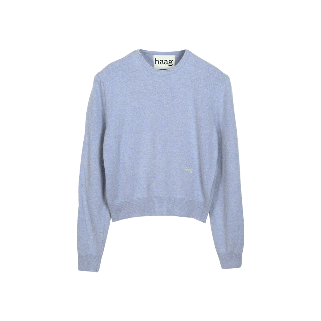 (W) 헤이그 어 라쿤 라운드 니트 블루 | Haag | KREAM