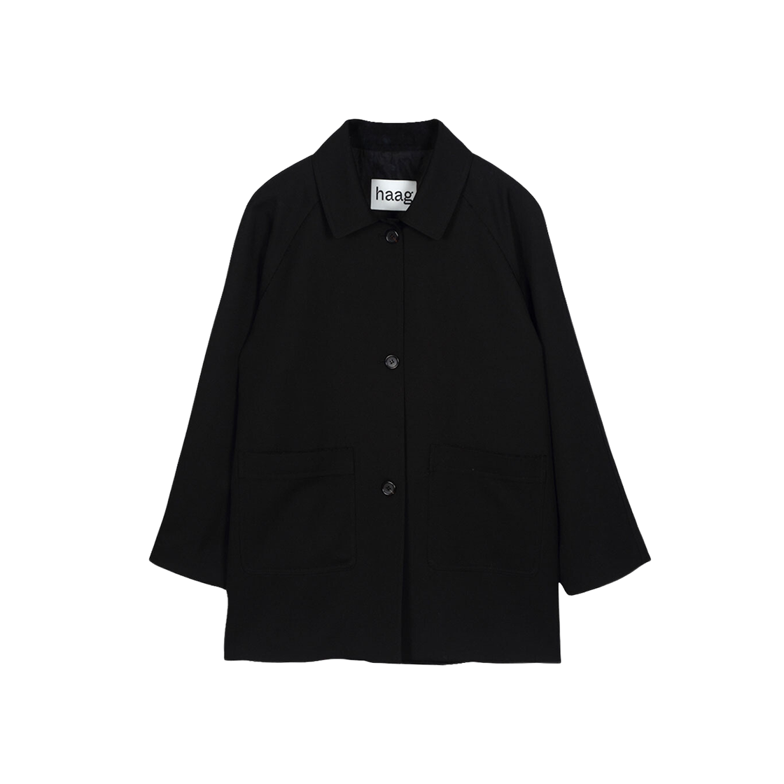 (W) 헤이그 어 클래식 하프 코트 블랙 | Haag | KREAM