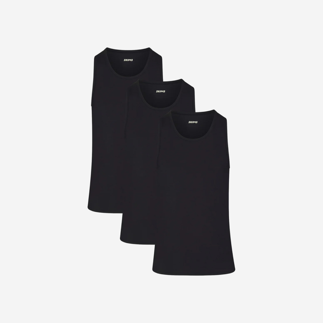 스킴스 스트레치 탱크 3팩 옵시디언 | Skims | KREAM