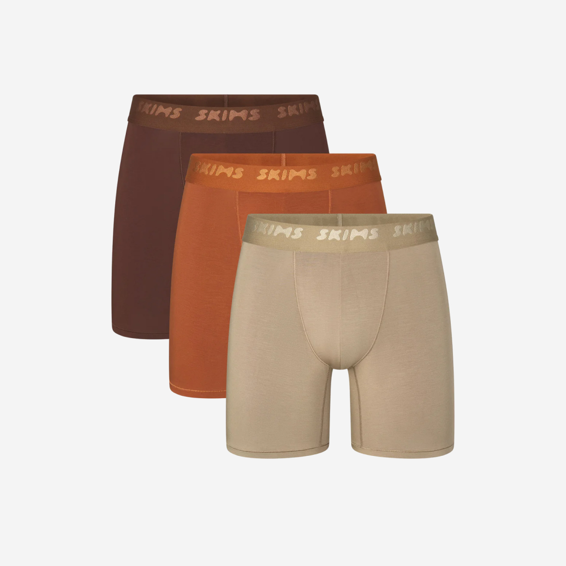 스킴스 스트레치 5 박서 브리프 3팩 브론즈 멀티 | Skims | KREAM
