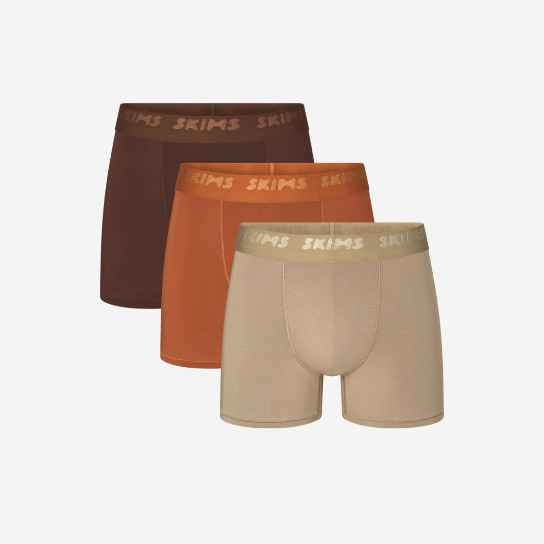 스킴스 스트레치 3 박서 브리프 3팩 브론즈 멀티 | Skims | KREAM