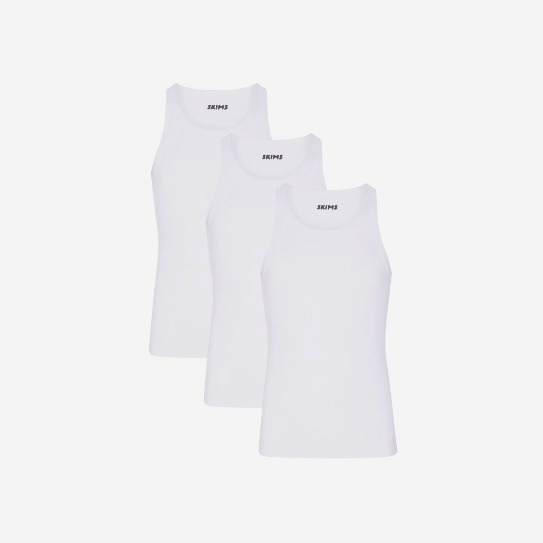 스킴스 코튼 탱크 3팩 초크 | Skims | KREAM