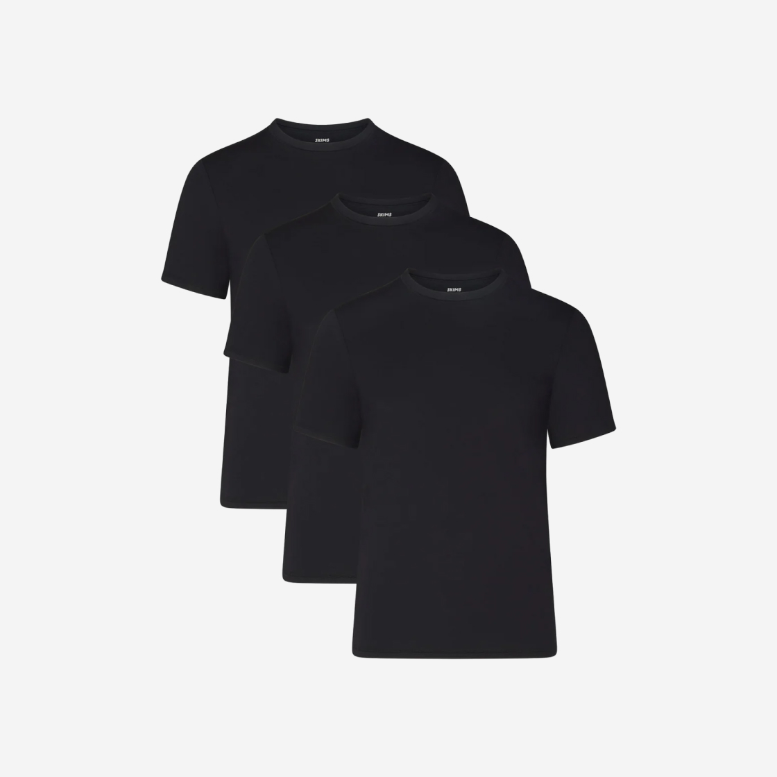 스킴스 스트레치 티셔츠 3팩 옵시디언 | Skims | KREAM