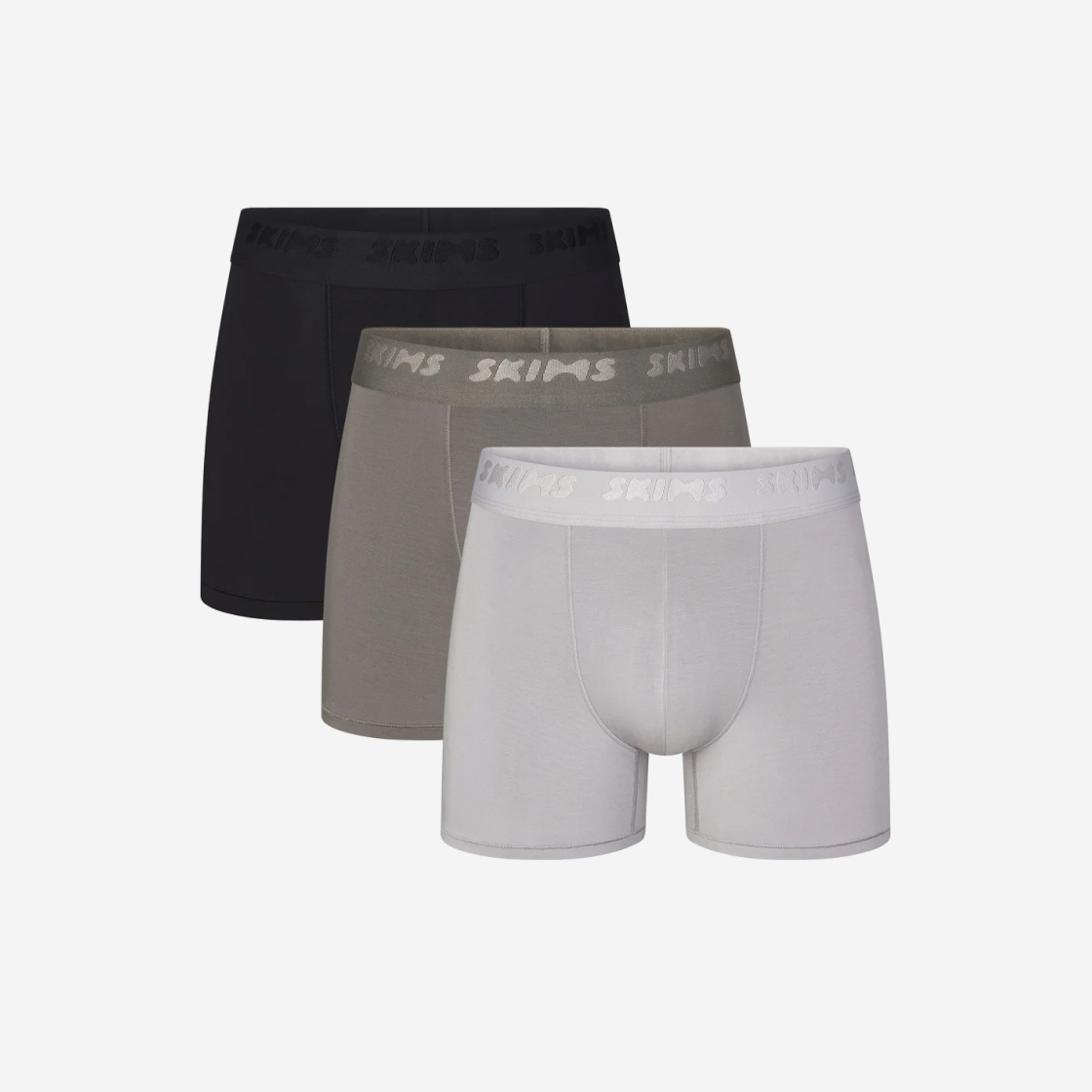 스킴스 스트레치 3 박서 브리프 3팩 건메탈 멀티 | Skims | KREAM
