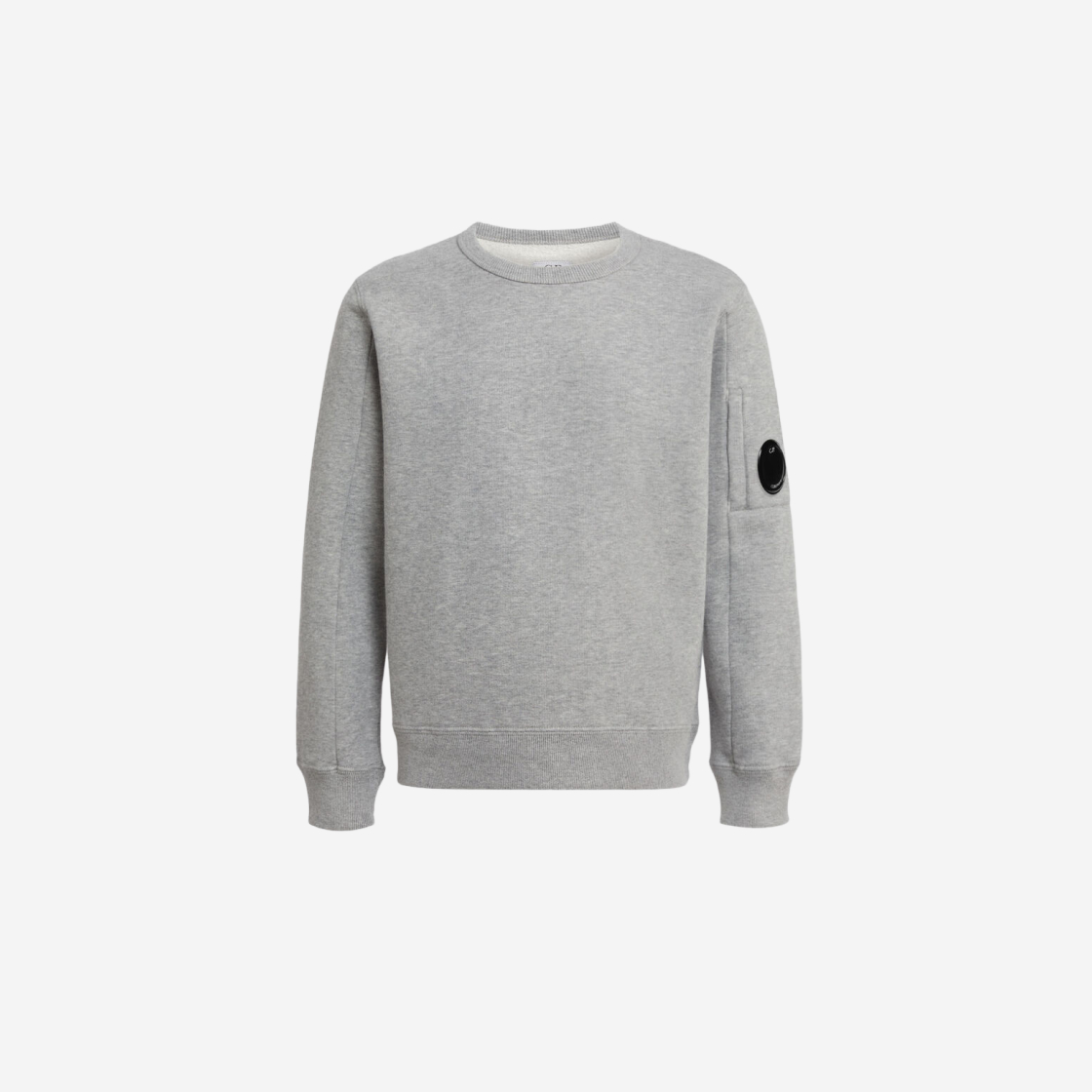 (키즈) C.P. 컴퍼니 U16 베이직 플리스 렌즈 스웨트셔츠 그레이 멜란지 - 23FW | C.P. Company | KREAM