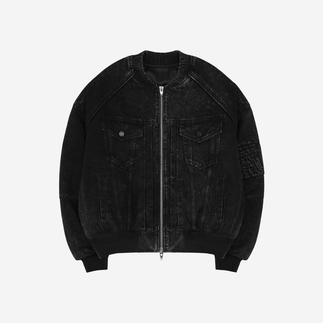 준지 데님 트러커 디자인 MA-1 점퍼 블랙 - 23FW | JUUN.J | KREAM