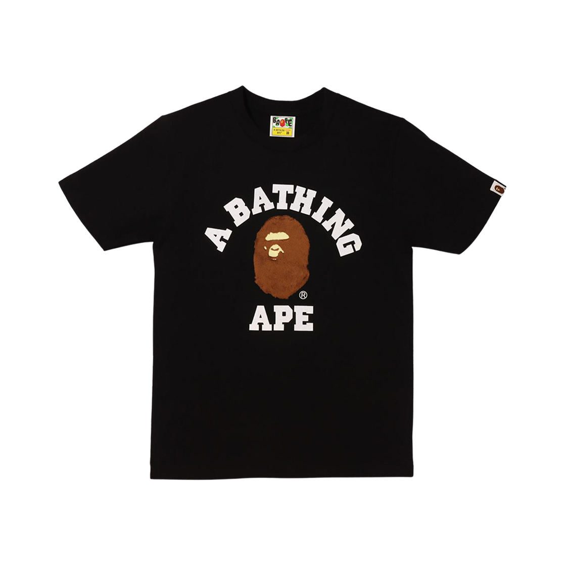 (W) 베이프 보아 컬리지 티셔츠 블랙 | BAPE | KREAM