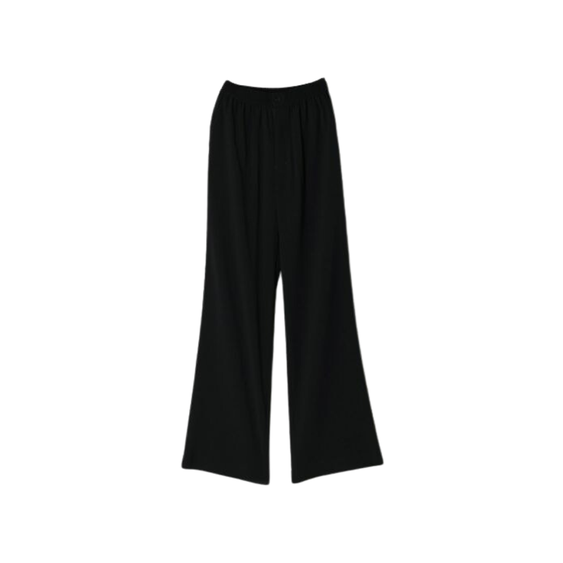 (W) 하이크 스트레치 와이드 레그 팬츠 블랙 | Hyke | KREAM