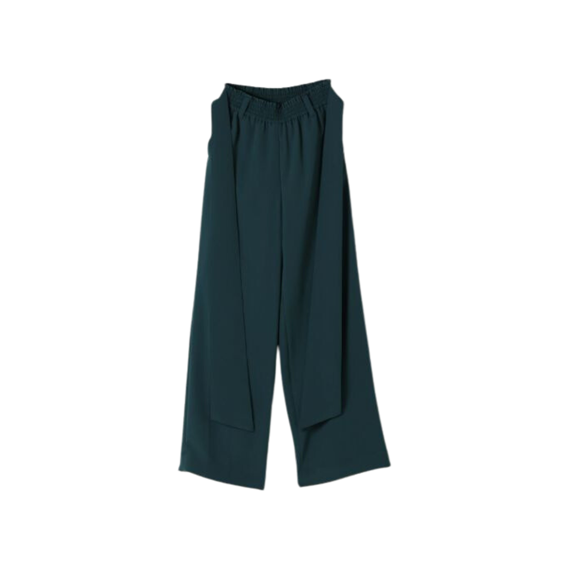 (W) 하이크 와이드 레그 팬츠 블루 그린 | Hyke | KREAM