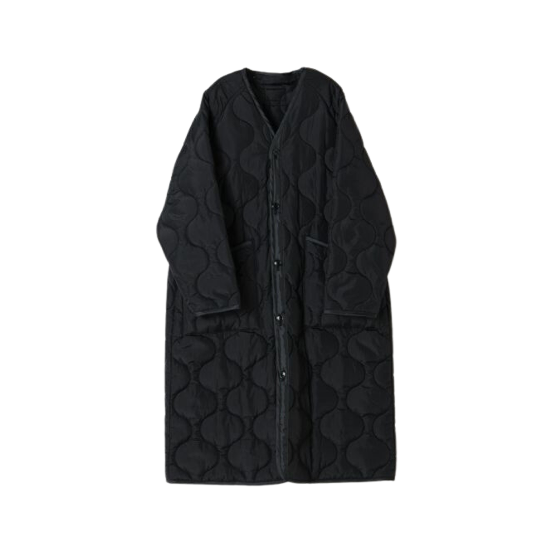 하이크 퀼티드 라이너 코트 블랙 | Hyke | KREAM