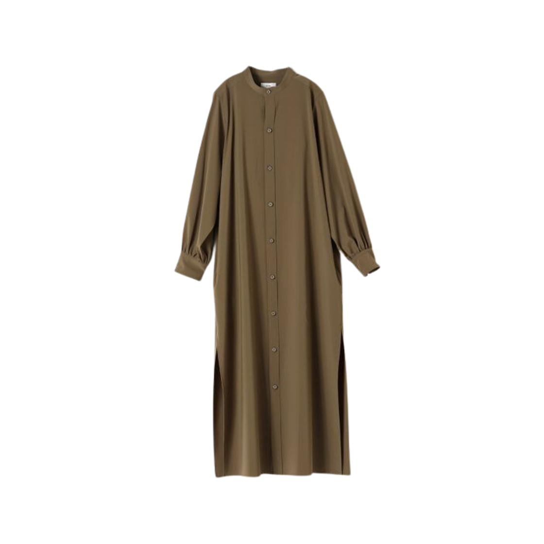 (W) 하이크 맥시 셔츠 드레스 베이지 | Hyke | KREAM