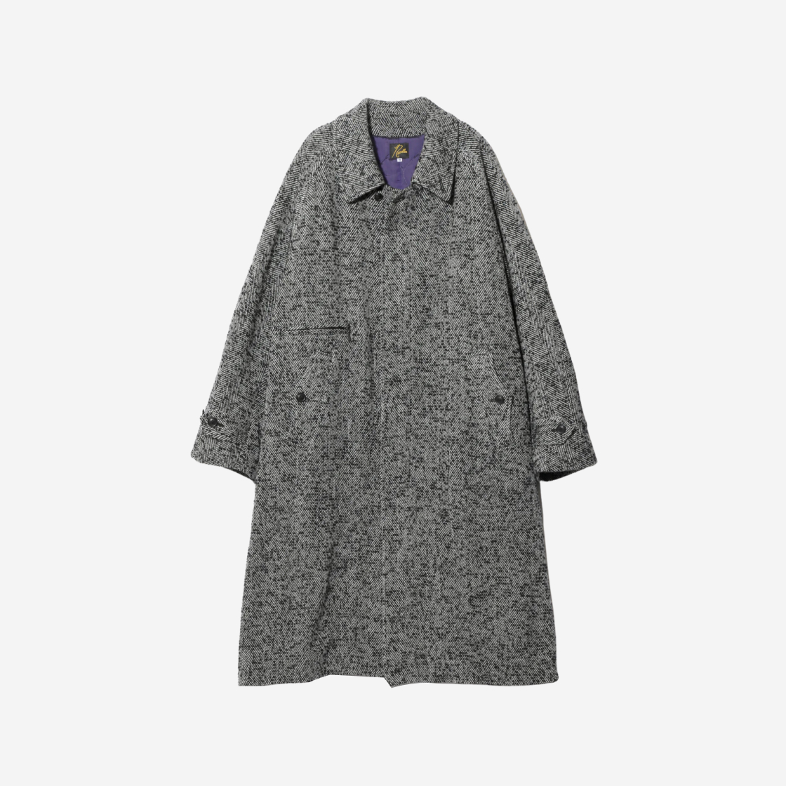 니들스 발칼라 코트 W/PE/R/N 트위드 헤링본 | Needles | KREAM