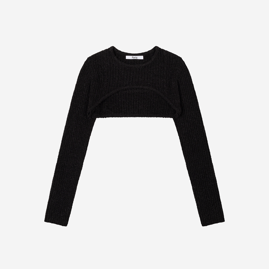 포르타 우먼 알파카 볼레로 니트 블랙 | Porta | KREAM