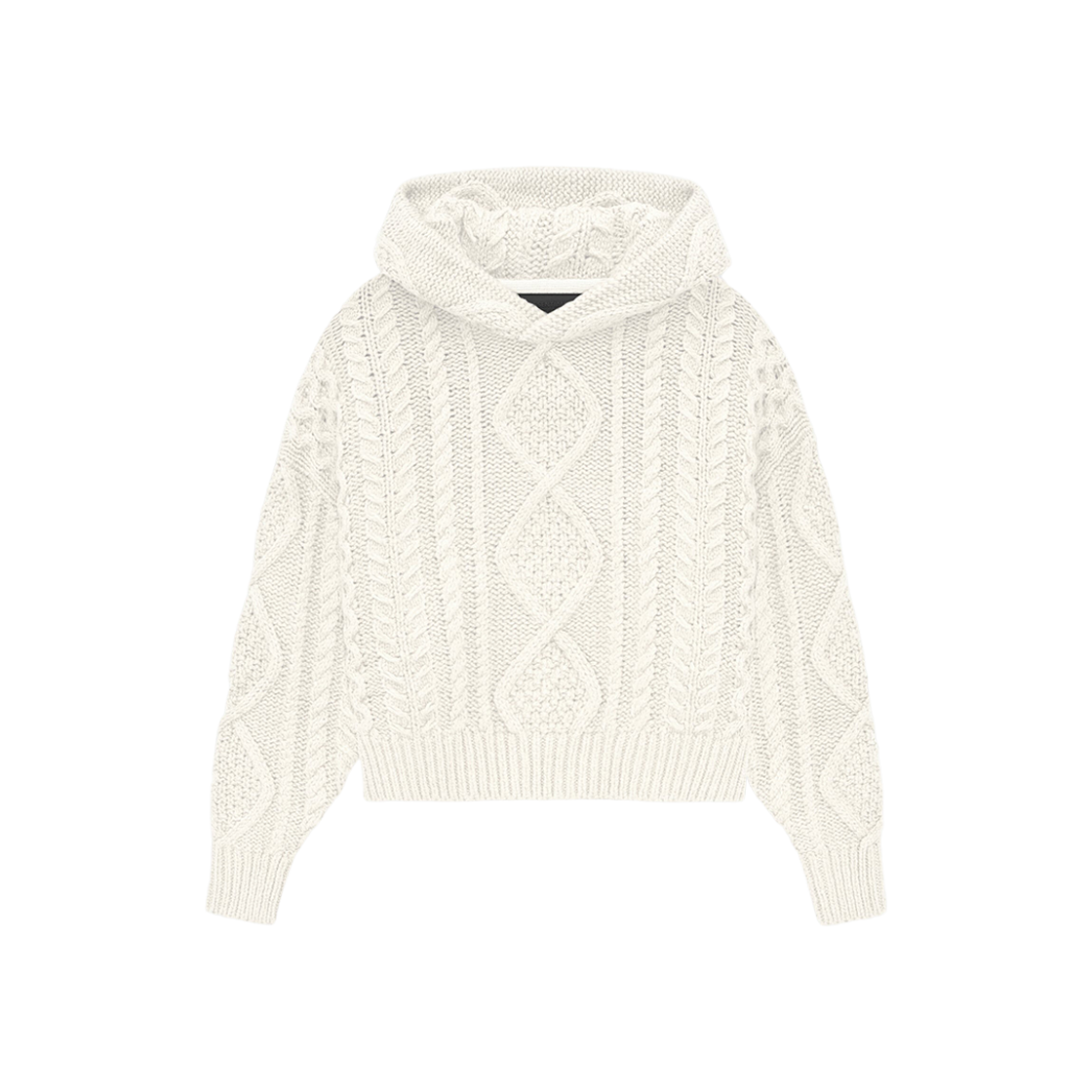 (키즈) 에센셜 케이블 니트 후드 클라우드 댄서 - 23FW | Essentials | KREAM