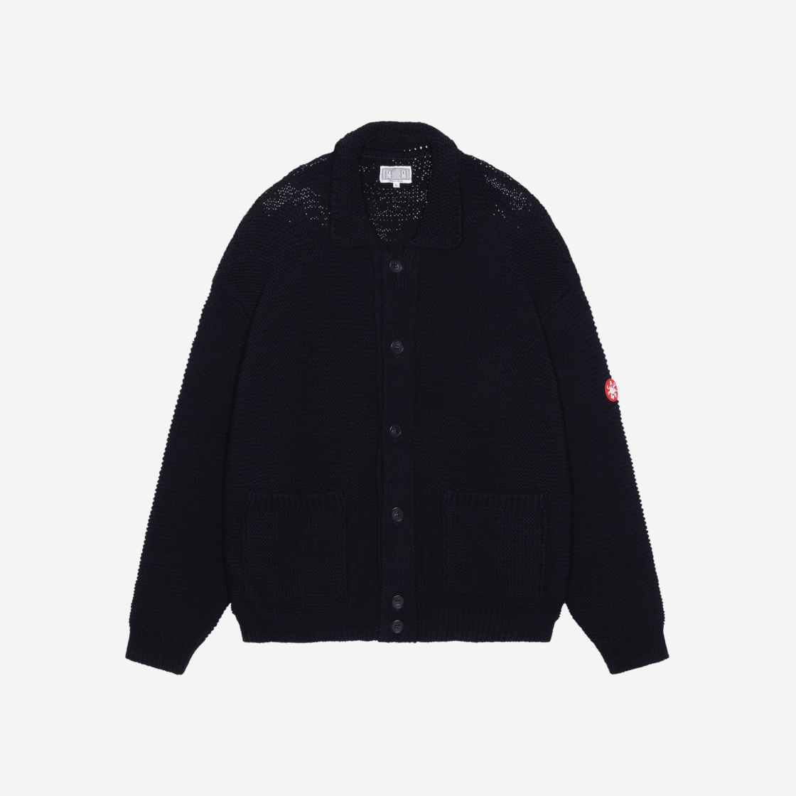 카브엠트 칼라 니트 가디건 네이비 - 23FW | Cav Empt | KREAM